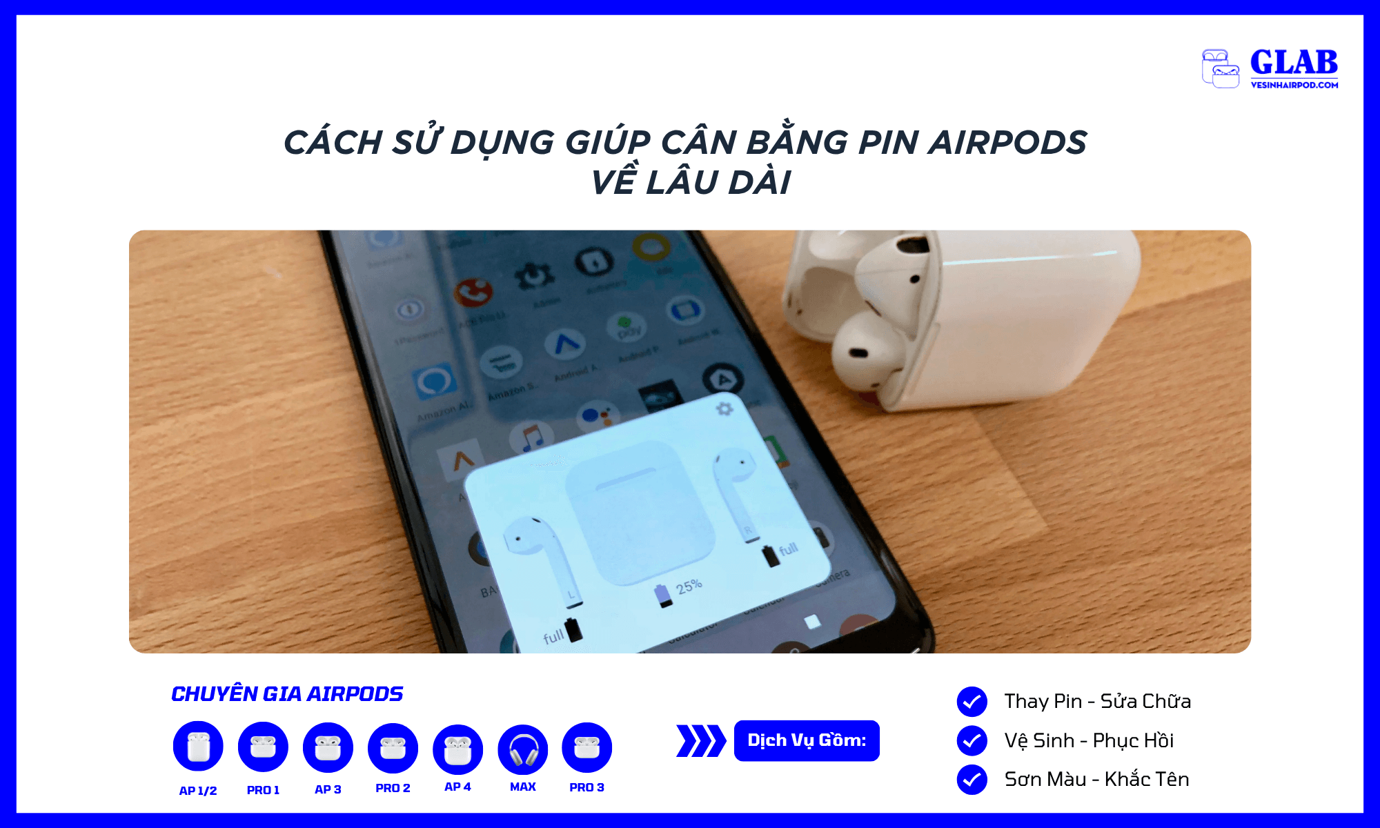 Pin Airpods 2 Bên Chênh Lệch Mức Sạc, Phải Làm Sao